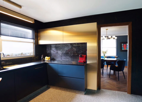 Chemetal 904 Brushed Light Brass Aluminum - kitchen cabinets - Chemetal