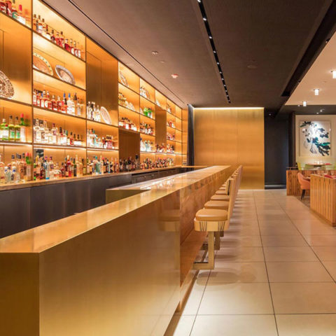 Chemetal 931 Brushed Golden Aluminum - The Lobster Club NYC - Chemetal